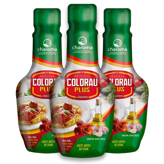 Colorau Plus Líquido Charoma 250ml | Realce o sabor e a cor dos seus pratos