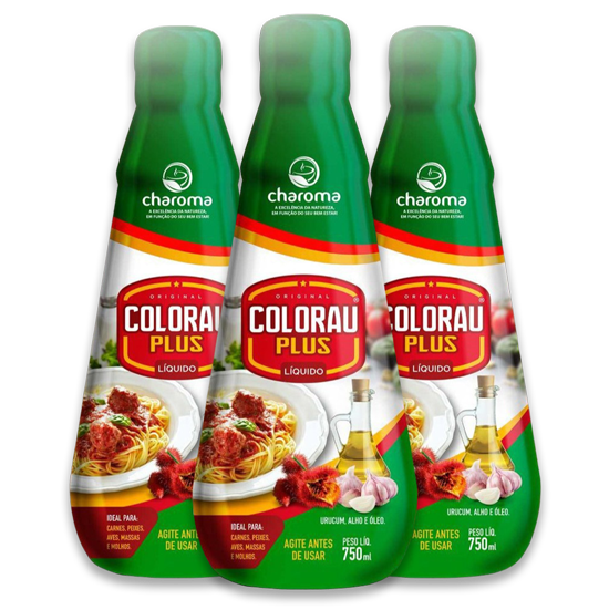 Colorau Plus Líquido Charoma 750ml | Realce o sabor e a cor dos seus pratos